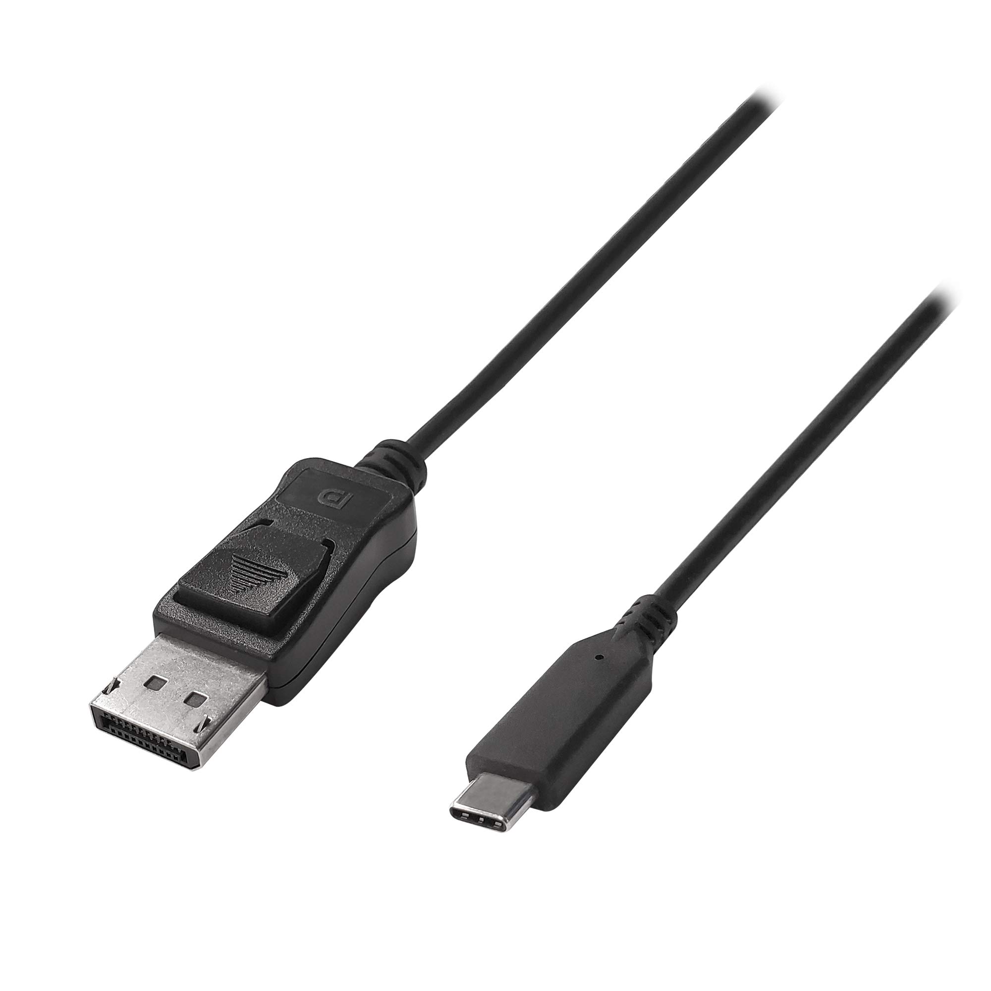 Accell USB-C to DisplayPort 1.4 Cable - 8K Bidirectional Video Adapter Cable, HBR3/HDR/DSC - Compatible with USB-C/Thunderbolt 3, Black (U243C-006B-2)