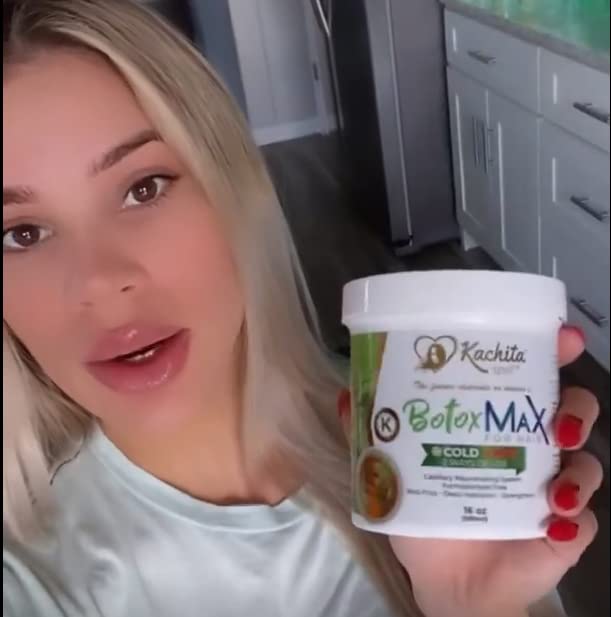 Kachita Spell Botox Hair Treatment - 16oz, Rejuvenates Dry/Damaged Hair, Reduces Frizz, Provides Deep Hydration, Volume Control, and Smoothness - Formaldehyde-free BotoxMax Formula
