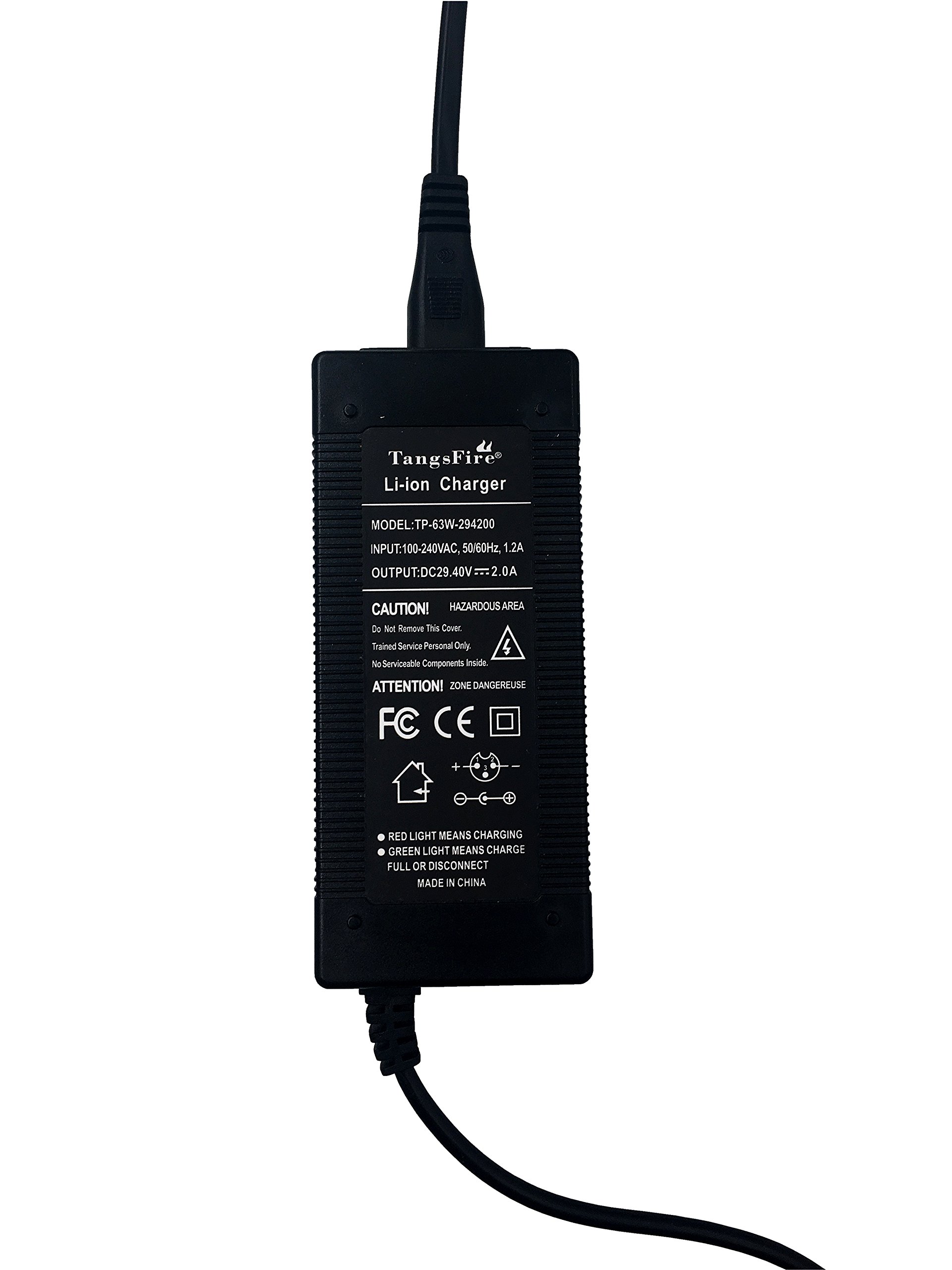 29.4V Battery Charger 25.9V 24V Output 2A for Lightweight Foldable wheelchairs (3-Pin XLR)