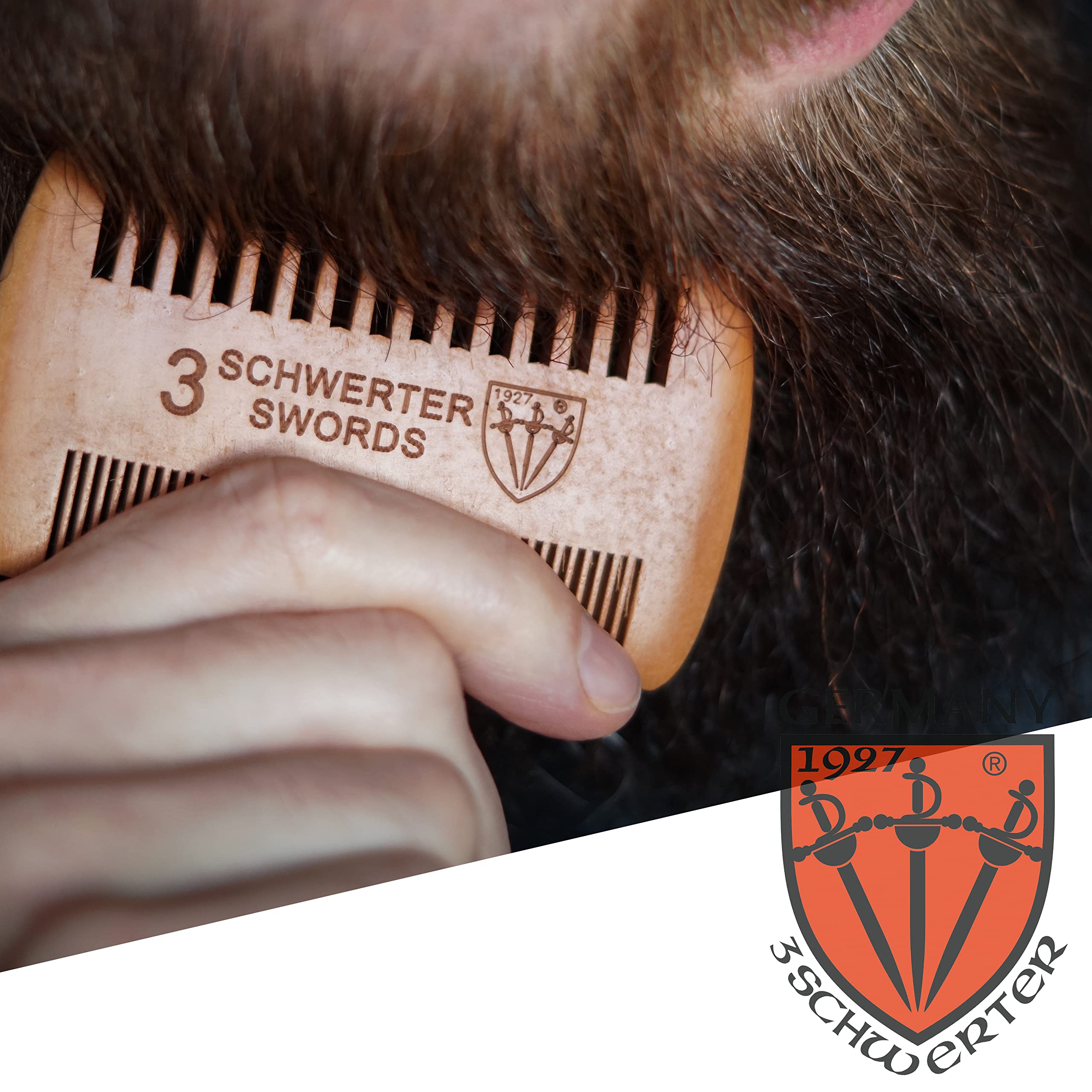 3 Swords Germany – beard mustache care comb (VGW)