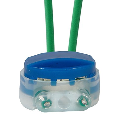 3 Wire Connectors, ConnectOzo Electrical IDC 314-BOX - Box Self-Stripping Pigtail Connectors, Moisture Resistant & Flame Retardant, 600V Nylon Insulated Connectors for 22-14 AWG Cables (25)