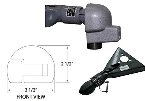 AMPLOCK U-BRA2516 | Heavy Duty 2-5/16" Ball Coupler Lock | Patented 2-Parts Trailer Lock | Fits ONLY 2-5/16" Coupler with Round Edge Design/Sleeve-Lock Design/Coupler with Collar Lock Design