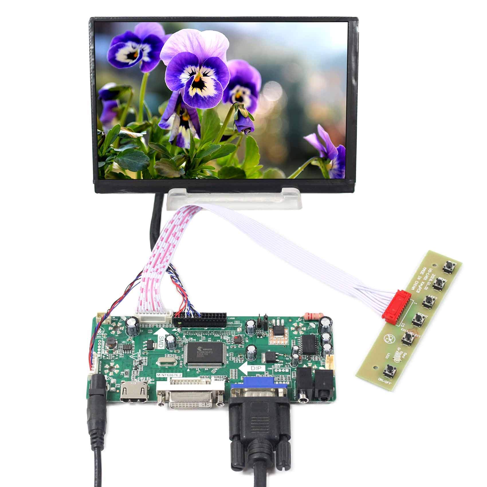 7" Portable Monitor N070ICG-LD1 LCD Screen 1280X800 Display Resolution for HDMI DVI VGA Audio LVDS Controller Driver Board