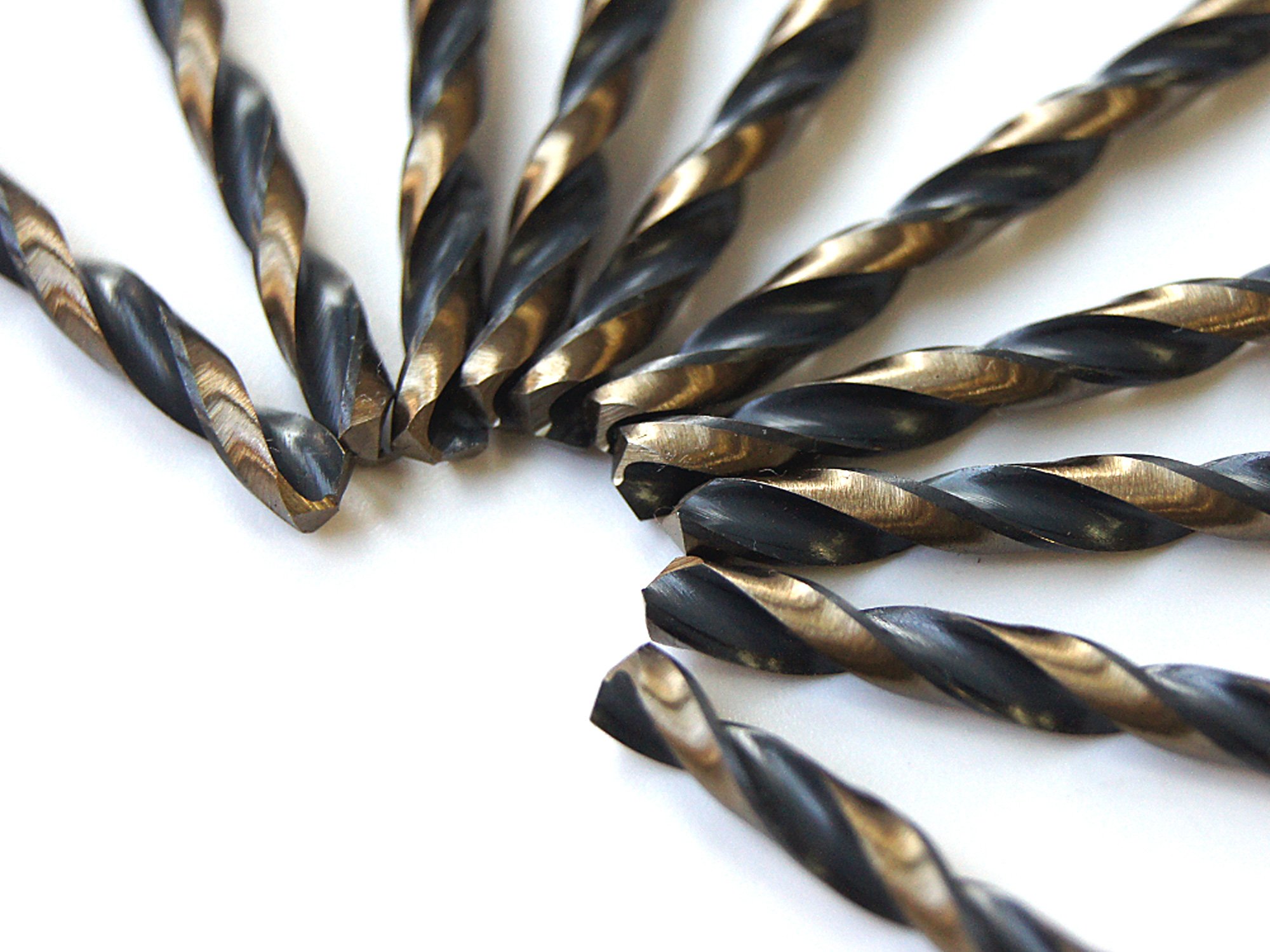 60PCS,Black and Gold Twist Drill Bits, 1/16", 5/64", 3/32", 7/64", 1/8" [10pcs for Each]