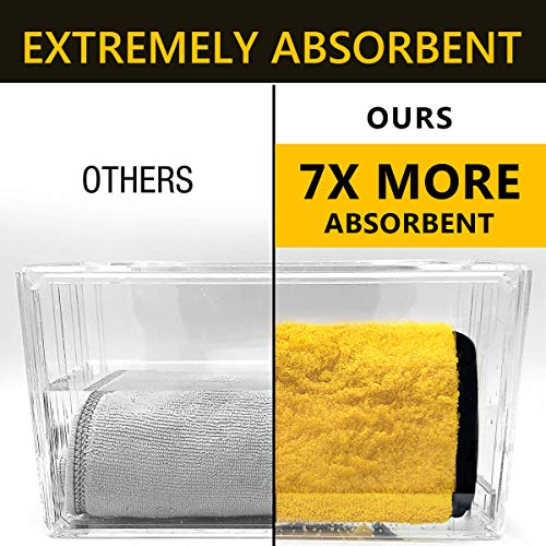 Dry Towel for Cars, (6PCS)Microfiber Extra Thick Cleaning Cloths,Car Drying Towel Scratch-Free Car Detailing Buffing Polishing Soft Super Absorbent Towel 800 GSM 12 in x24 in