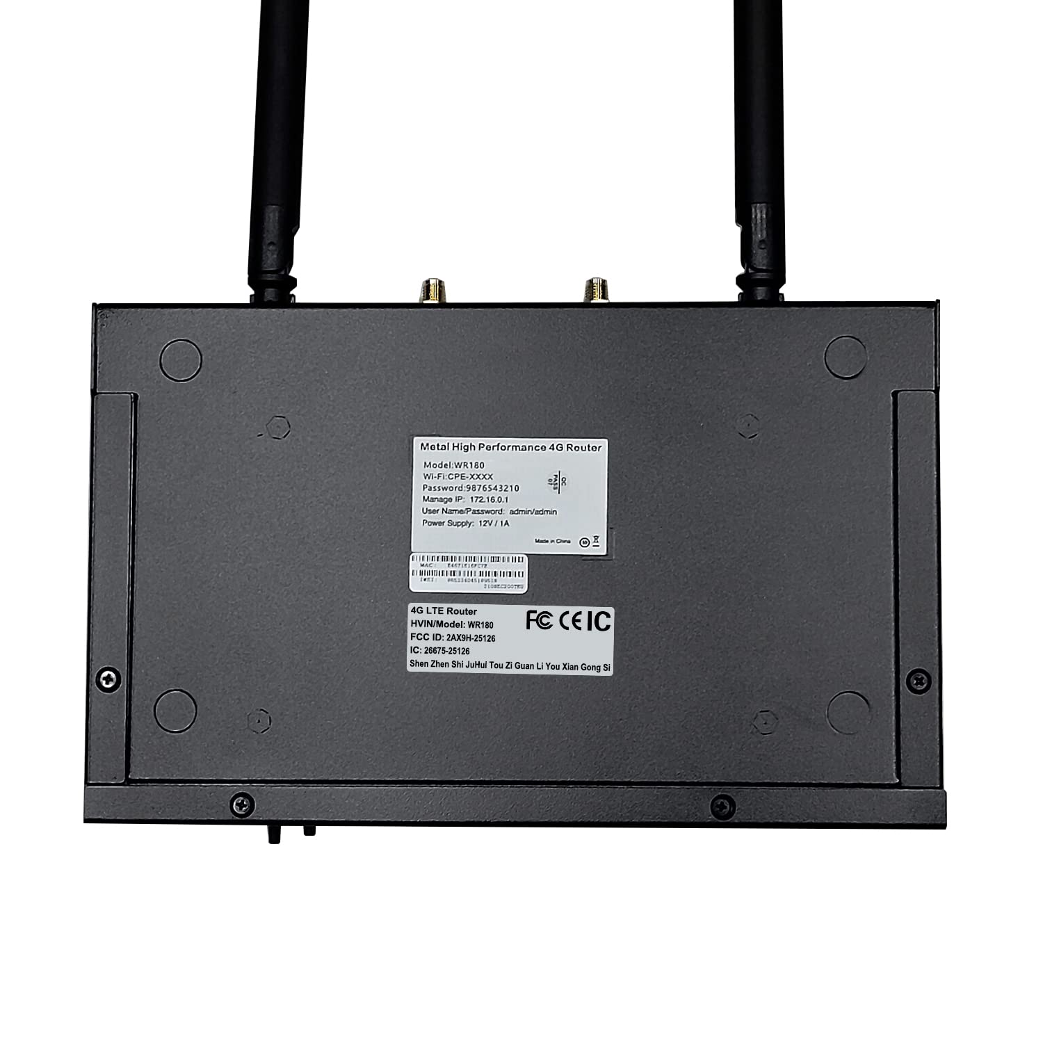 KuWFi 4G LTE Router with SIM Card Slot, Unlocked 4G WiFi Router with External Antennas, Industrial Wireless CPE Internet Routers for Home/Office, Work with AT&T and T-Mobile