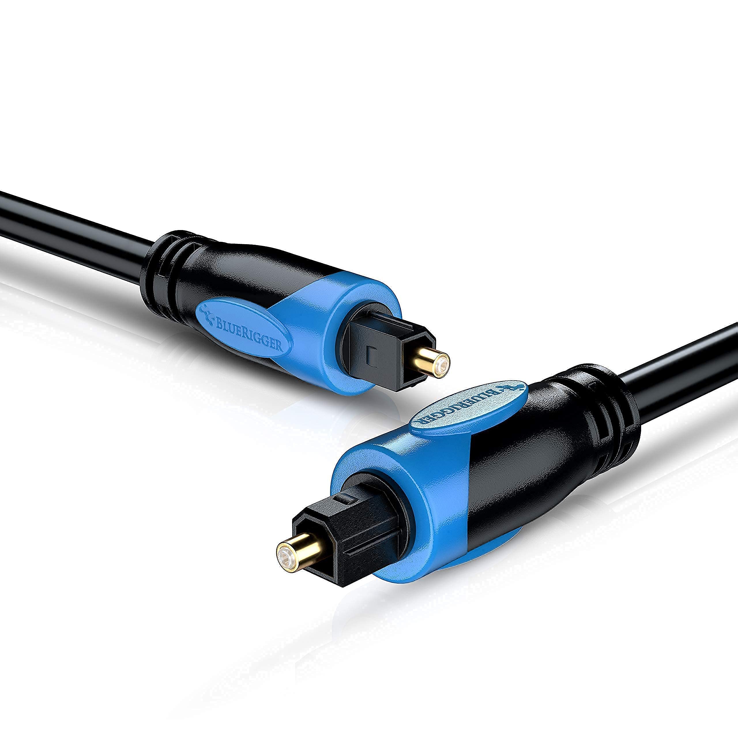 BlueRigger 25FT 4K HDMI Cable with 25FT Toslink Cable - Digital Optical Audio Cable (4K 30Hz, in-Wall CL3 Rated)