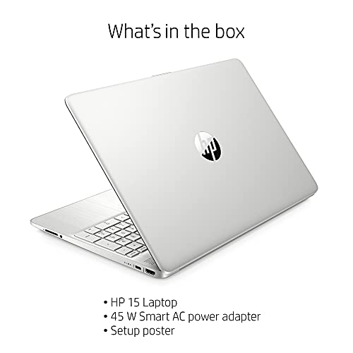 HP 15.6" FHD Laptop, Ryzen 5-5500, Silver, HD Webcam, USB-C, HDMI, AMD Radeon Graphics, Windows 10 Home, w/Accessories (16GB RAM | 1024GB PCIe SSD)