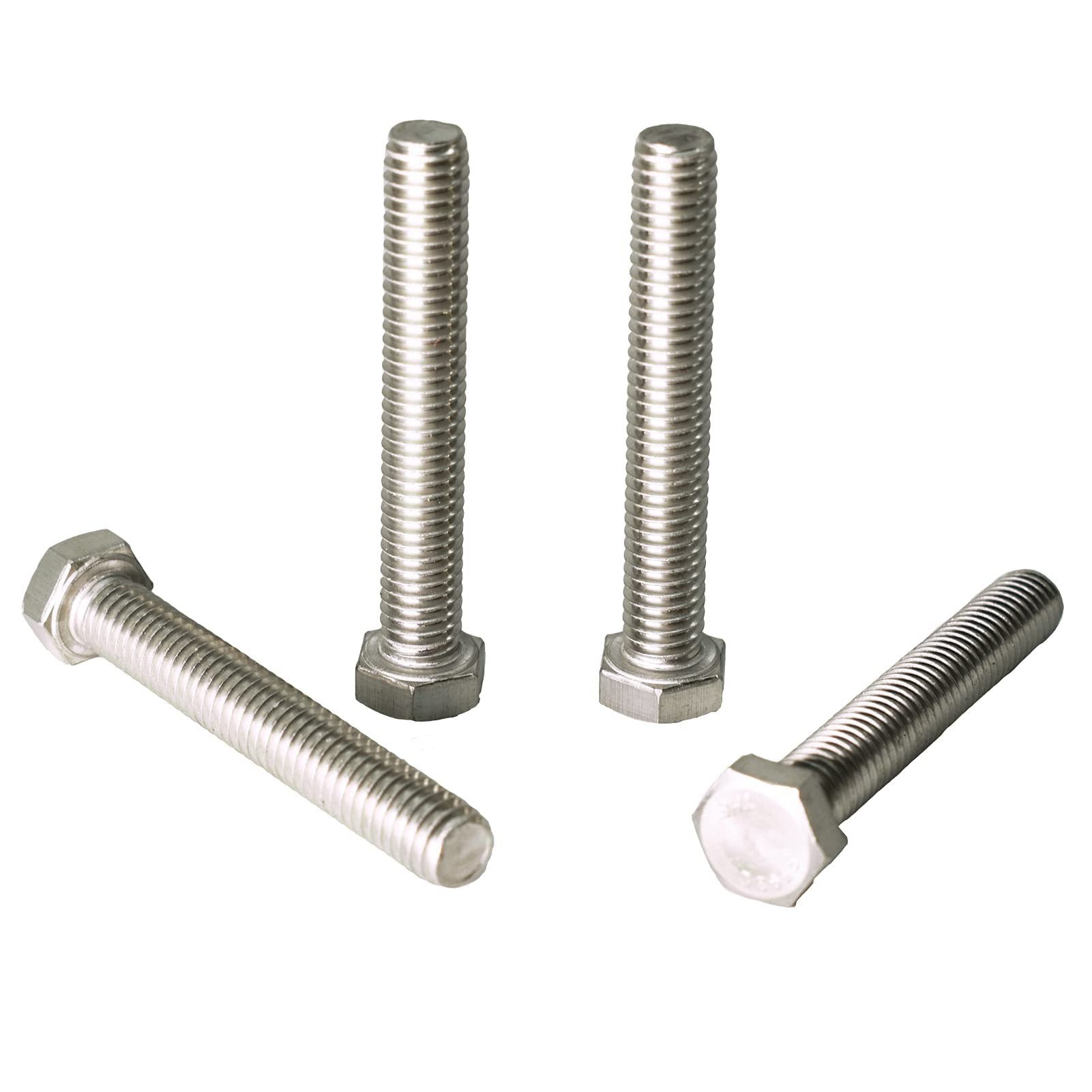 3/8"-16 X 2-1/4" (25pc) 304 Stainless Steel HEX Cap Screw Santie