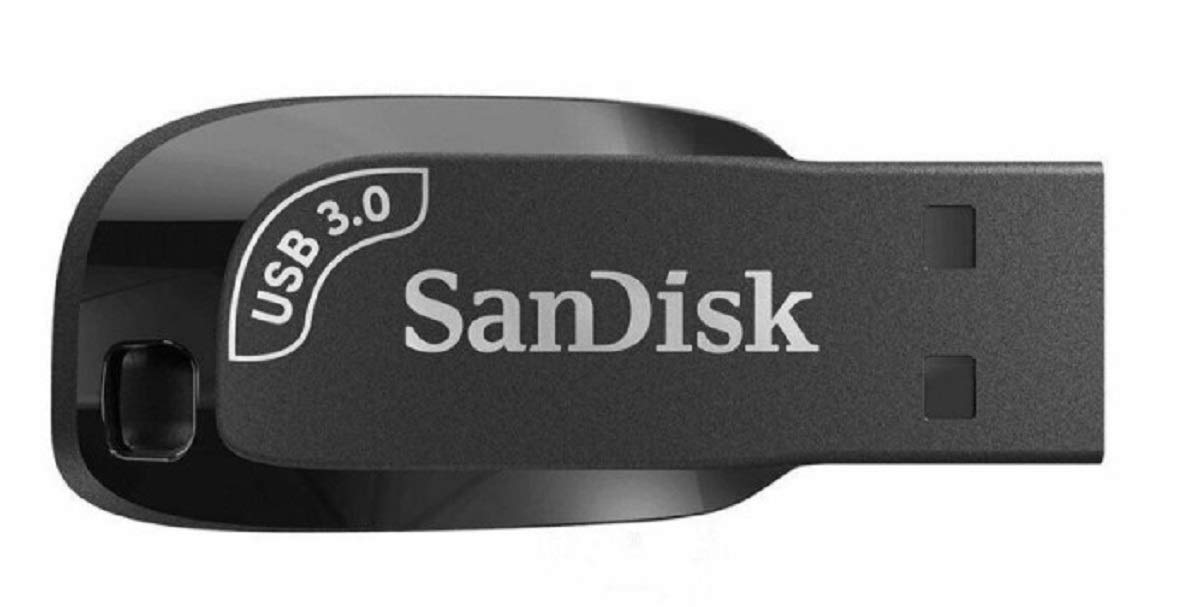 SanDisk Ultra Shift 64GB USB 3.0 Flash Drive for Computers & Laptops - High Speed (SDCZ410-064G-G46) Bundle with (1) Everything But Stromboli Lanyard