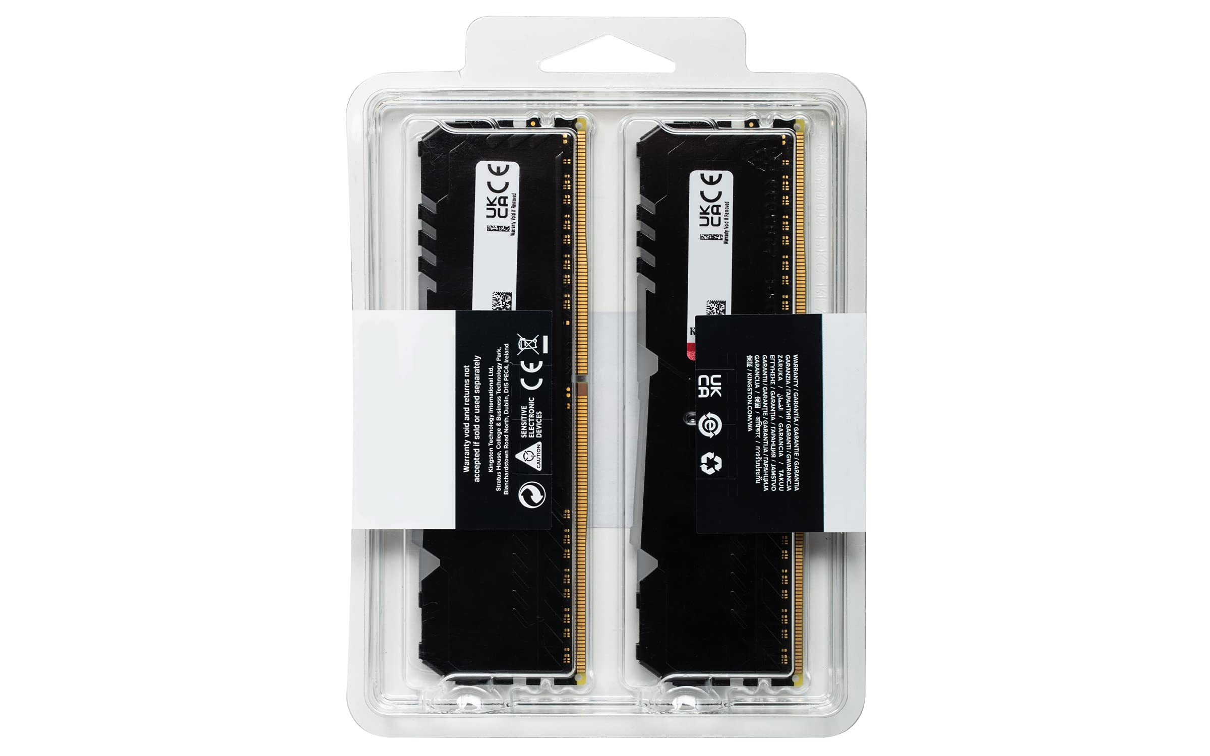 Kingston Fury Beast RGB 16GB (2x8GB) 3200MT/s DDR4 CL16 Desktop Memory Kit of 2 KF432C16BBAK2/16