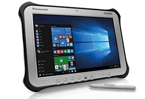 Panasonic TougHPad G1, FZ-G1, Intel Core i5-4310U @2.0GHz, 256GB SSD, 8GB, 10.1-inch WUXGA Multi Touch + Digitizer, WiFi, Bluetooth, Rear Cam, Webcam, 4G LTE, Windows 10 Pro, LAN Port (Renewed)