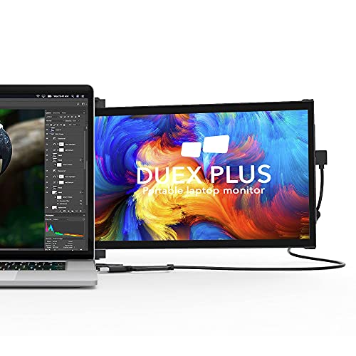 Mobile Pixels MPDUEXPLUS-RB Duex Lite 12.5" Portable Monitor Full HD 1080P IPS Screen Grey - Certified (Renewed)