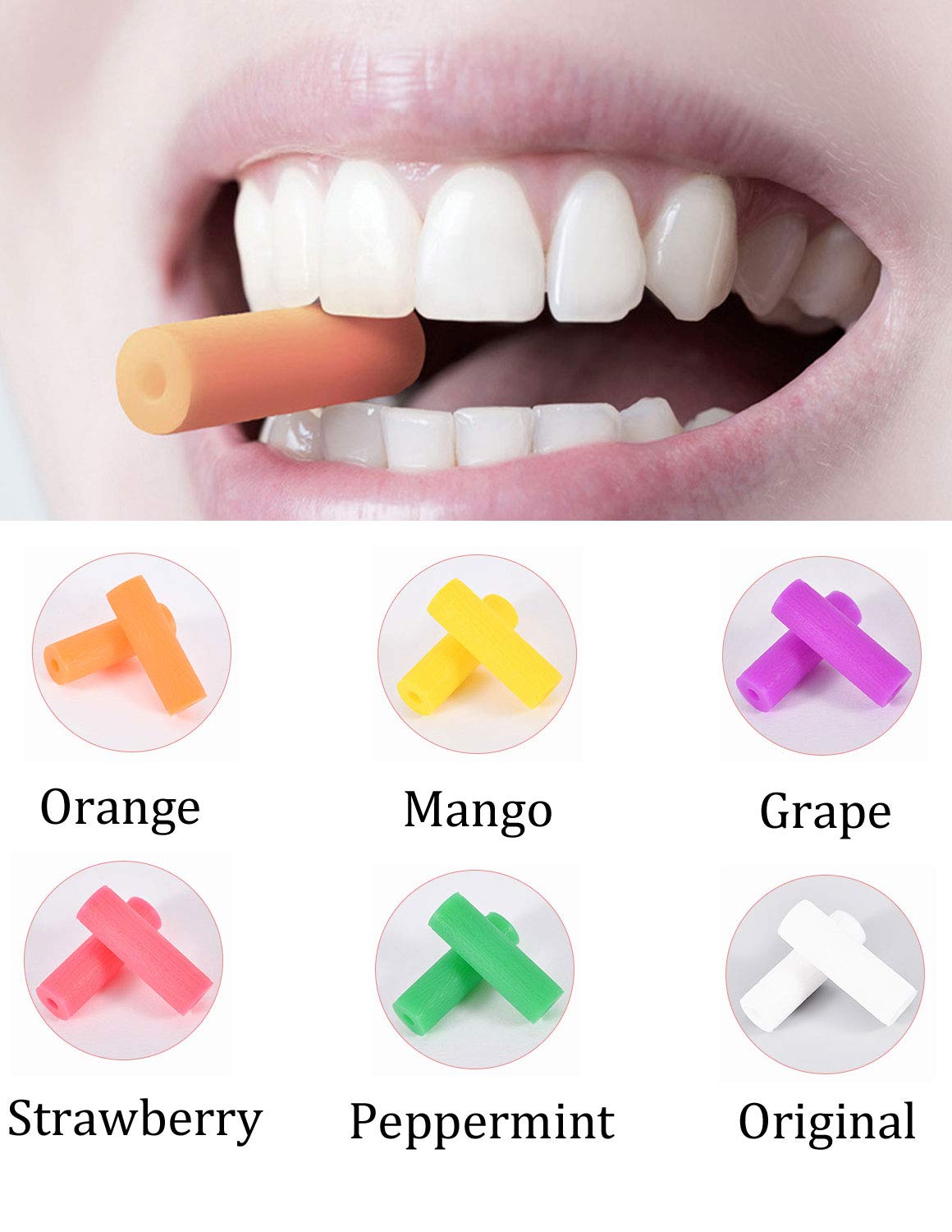 KISEER 24 Pcs Colorful Orthodontic Aligner Chewies for Aligner Chompers Aligner Trays Seaters, 6 Color