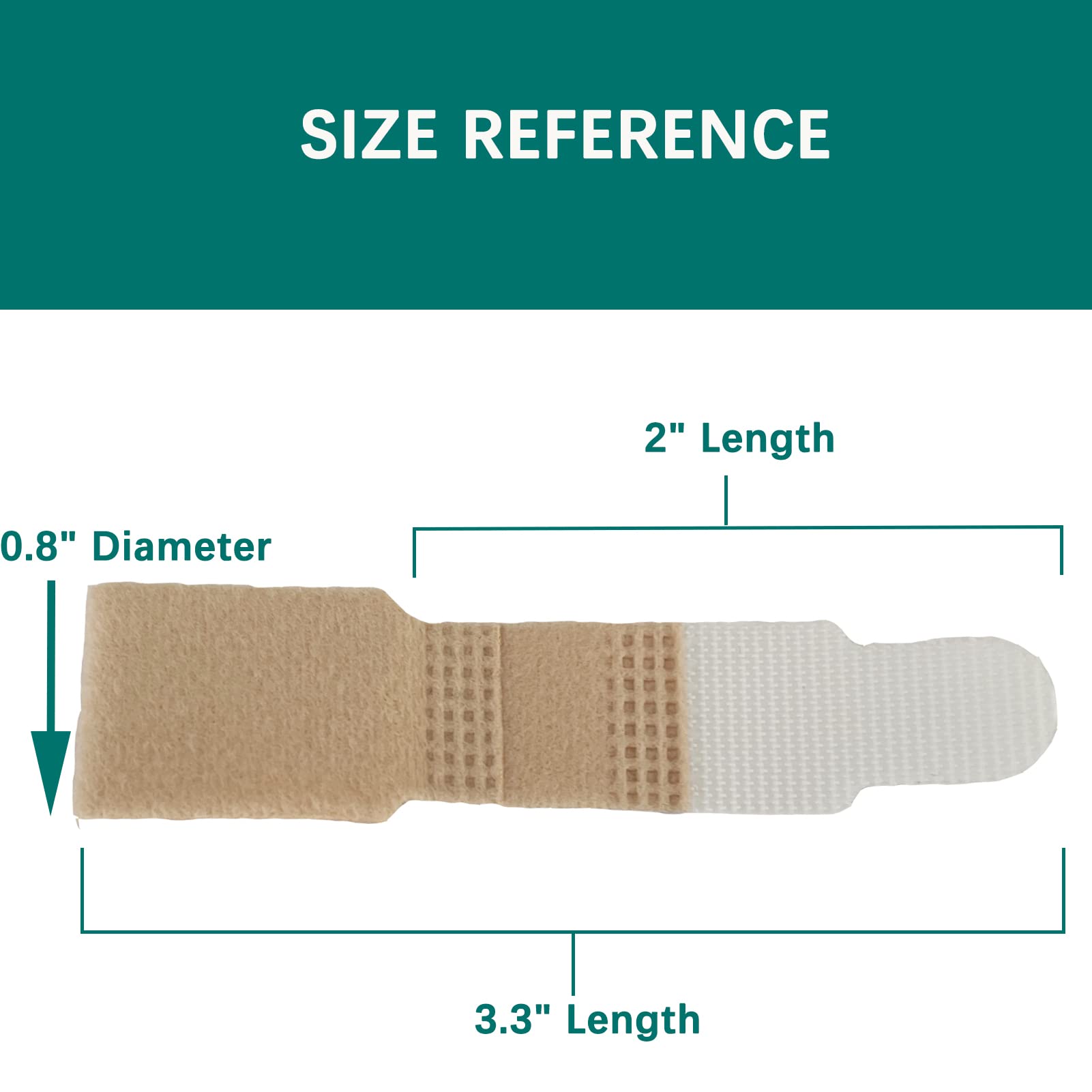 10 Pcs Finger Buddy Wraps, Finger Loops Tapes for Broken for Broken, Jammed, Swollen Finger or Dislocated Joint, Splints Brace for Pinky Ring Middle Index Trigger Finger, Toe Strap Bandage