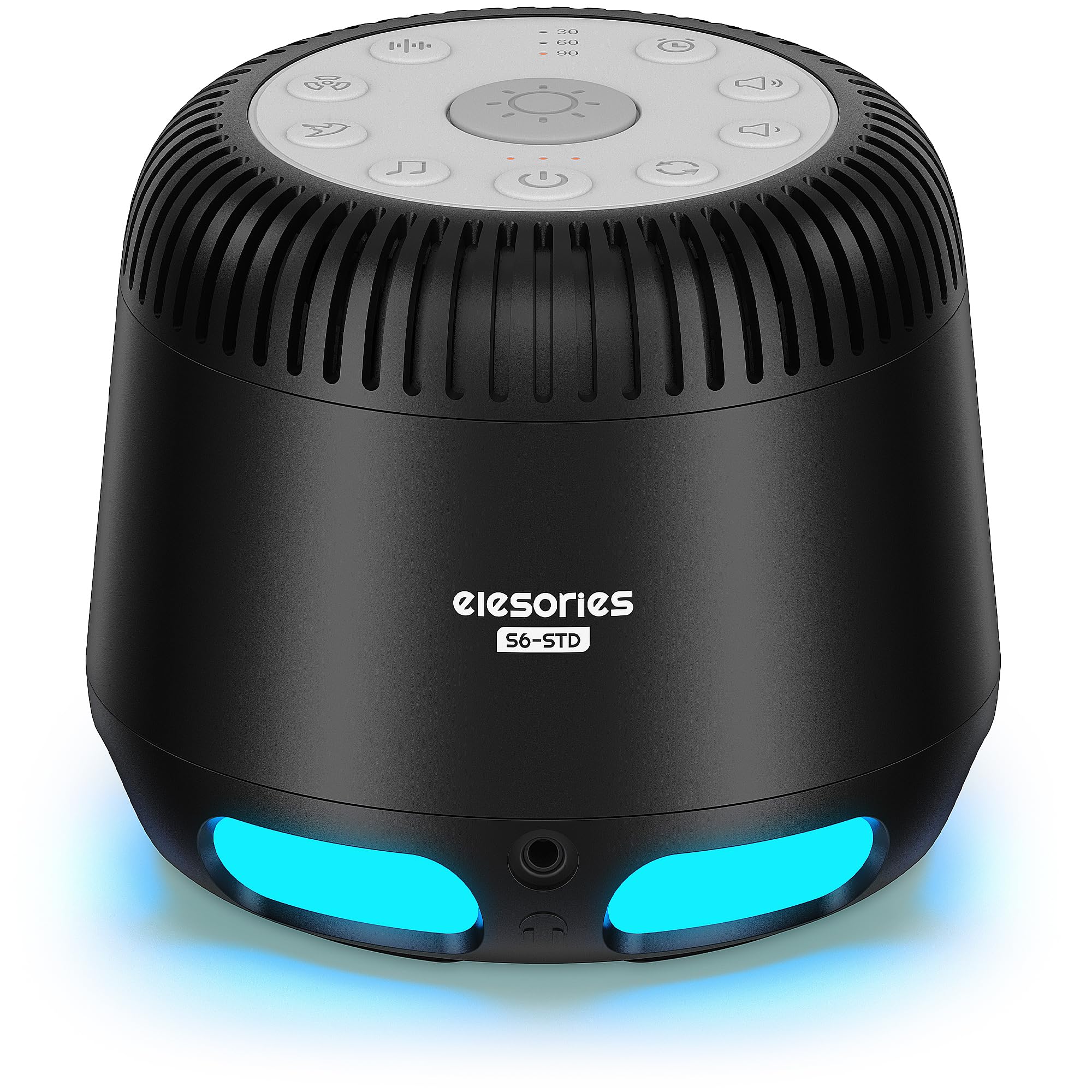 White Noise Machine, 24 Relaxing Nature Sounds, 10-Color Baby Night Light, V5.1 Wireless Speaker, Built-in Rechargeable Battery Sound Machine Sleep Therapy for Baby Adult Kids Sleeping Nursery Home