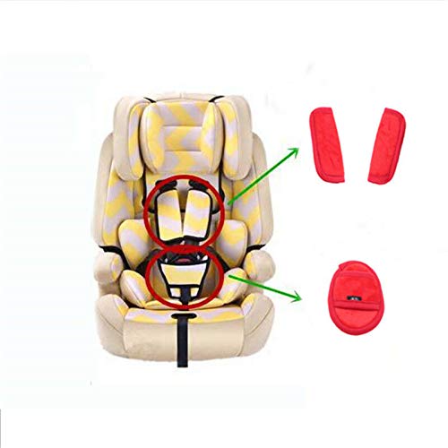 3Pack Seatbelt Pillow Car Seat Belt Covers for Kids, Adjust Vehicle Shoulder Pads Safety Belt Protector Cushion Plush Soft Auto Seat Belt Strap Cover Headrest Neck Support for Children Baby