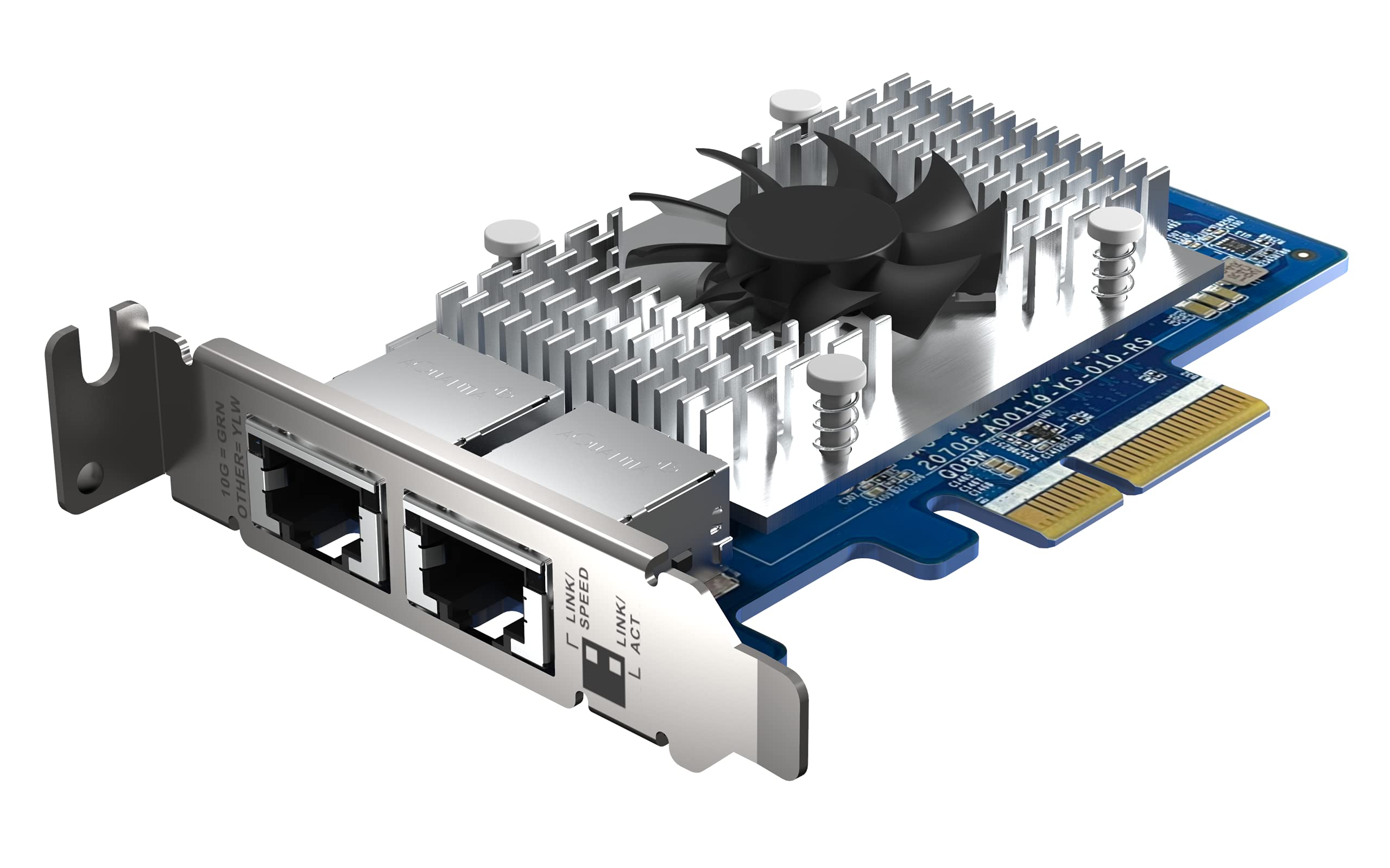 QNAP QXG-10G2T-X710 Two Port 10GbE Network Card with SR-IOV and iSCSI, Block-Based and Supports Multiple Virtual Disk Modes