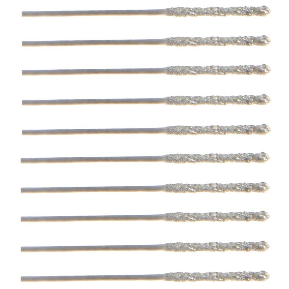 Auniwaig 10PCS 0.03-Inch Diamond Twist Drill Bits 0.8mm High Speed Steel HSS for Glass Sea Shells Stone