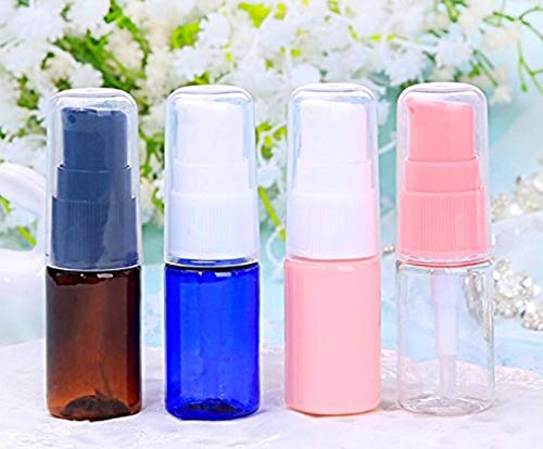 6PCS 10ML 0.34oz BPA Free Brown Empty Portable Pump Press Bottles Jars Pot Container For Makeup Foundations Cosmetic Skin Care Lotion Cream Liquid Essential Oils Serums