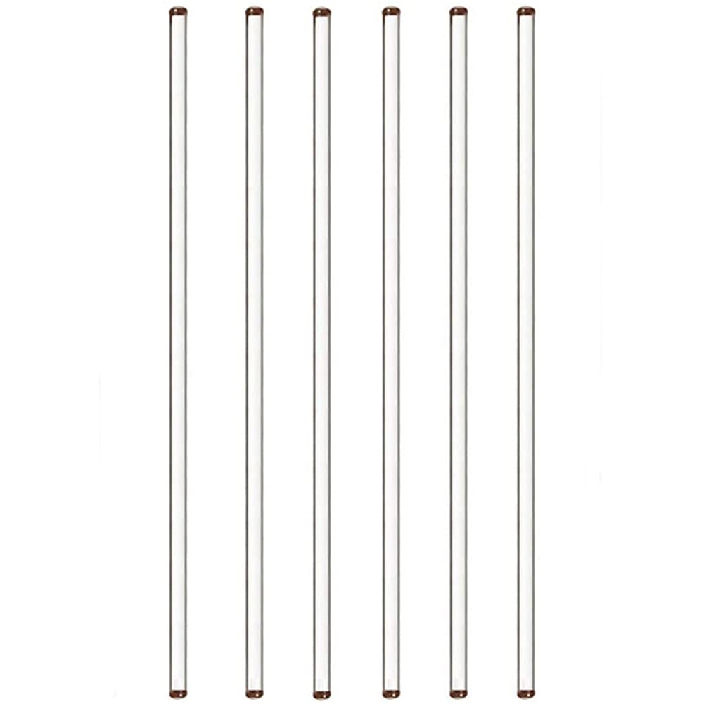 6pcs 20cm/7.9inch Glass Stirring Rod Stir Stick Heat Resistant Stirring Tool for Laboratory or Home Use