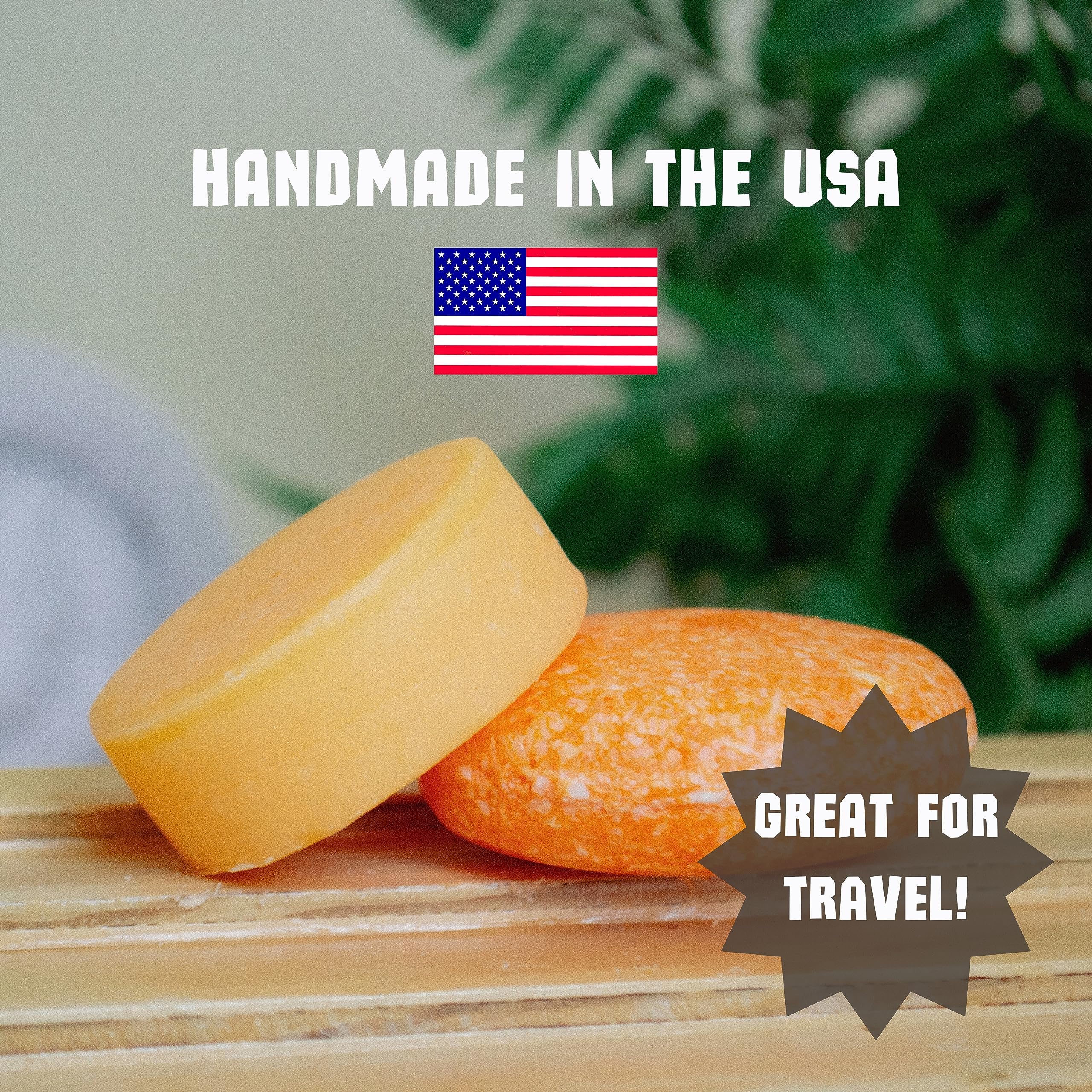 Wave Fresh Citrus Shampoo & Conditioner Bar Set - Natural & Organic Moisturizing Vegan Shampoo and Conditioner Bars for Women & Men - Long-Lasting (80-120 Uses)