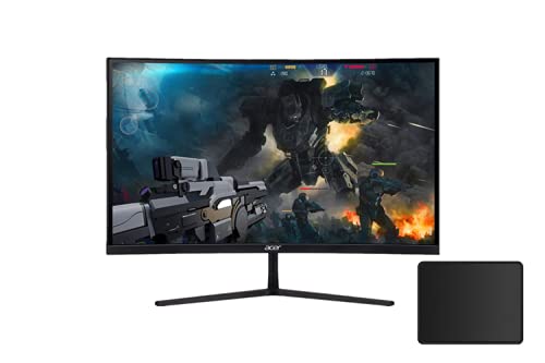 Acer Pbmiiipx 27" 1500R Curved WQHD (2560 x 1440) VA Gaming Monitor | AMD Radeon FreeSync2 HDR Technology | DCI-P3 | VESA Certified DisplayHDR400 | 4ms Response Time | Black | with Mouse Pad Bundle