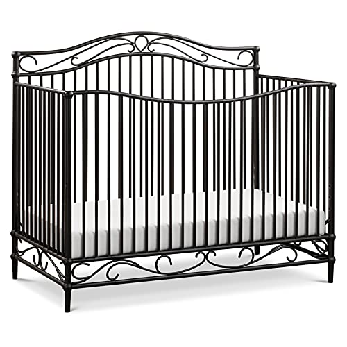 NAMESAKE Noelle 4-in-1 Convertible Metal Crib in Vintage Iron, Greenguard Gold Certified