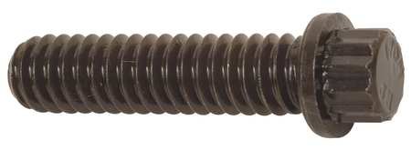 3/8"-16 x 1-1/4" Grade A574 Plain 12-Point Flange Head Cap Screw, 25 pk.