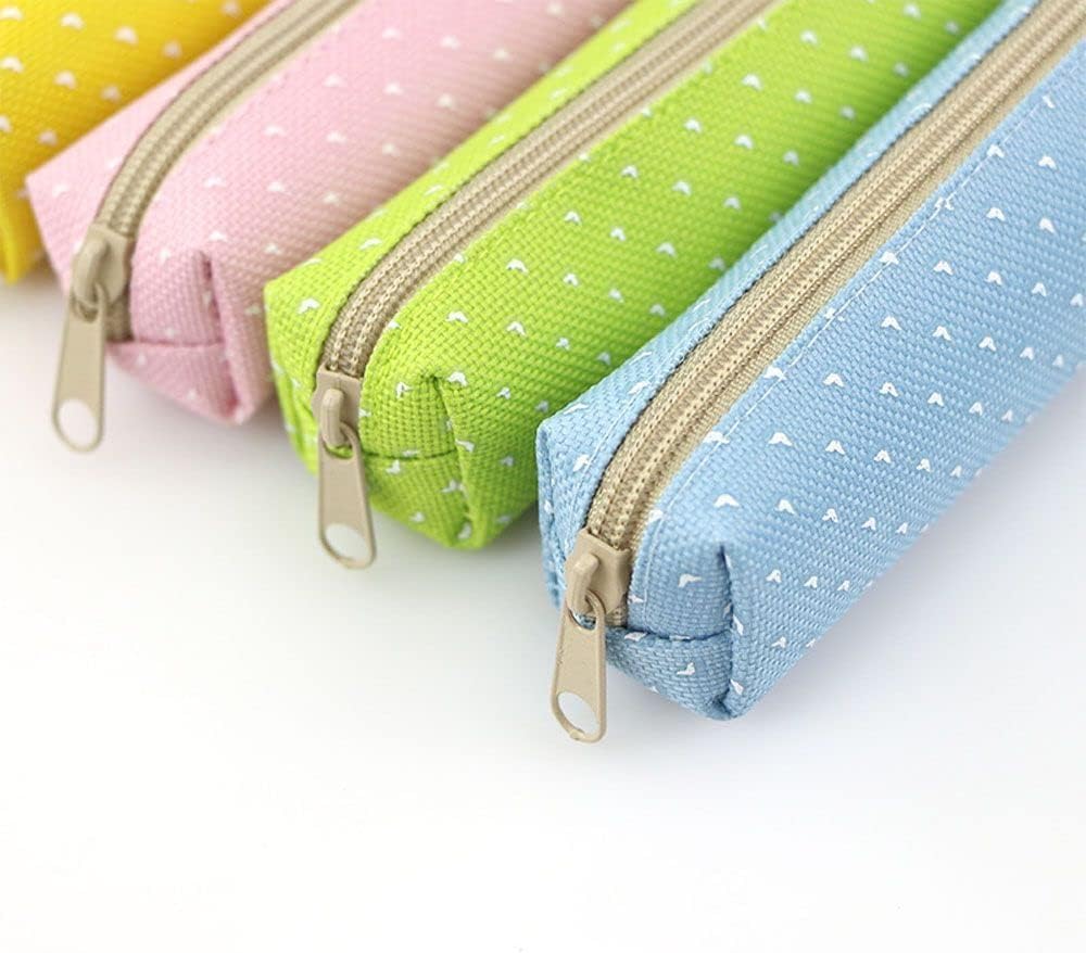1Pc Orange Pencil Case, Cute Stationeries Pouch, Kawaii Pencil Pouch, Candy Color Pencil Box, Super Slim Pen Bag, Wave Point Cosmetic Bag,Pen, Pencil and Marker Cases,Arts, Crafts and Sewing