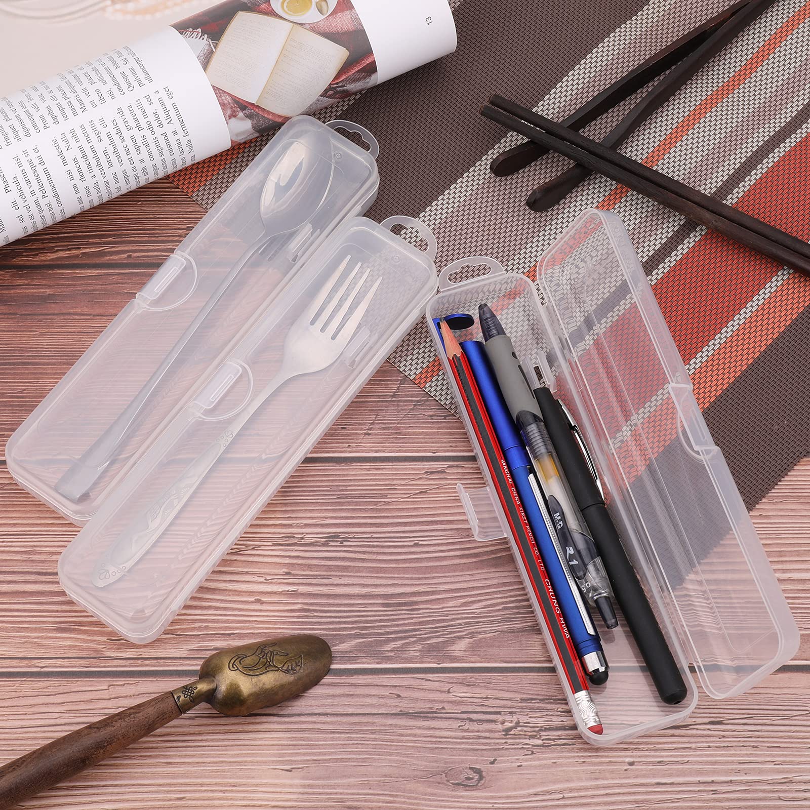6 Pack Travel Toothbrush Case Holder, Portable Clear Toothbrush and Toothpaste Storage Container for Travel, Home, Business, Camping, School, Breathable Toothbrush Storage Box Cover