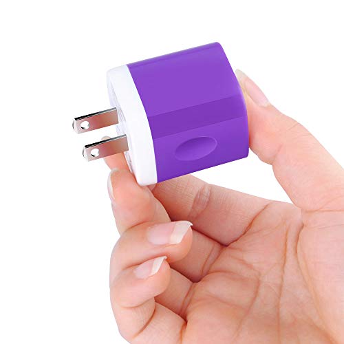 3Pcs Wall Charger Cube 2.1A Dual USB Charger Station USB Plug AC Adapter Base Box Plug Cube for iPhone 15 14 13 12Pro/11/SE/X/XS Max/8/7 Plus/6S, iPad Pro Air/Mini, Samsung Galaxy, Block Box Brick