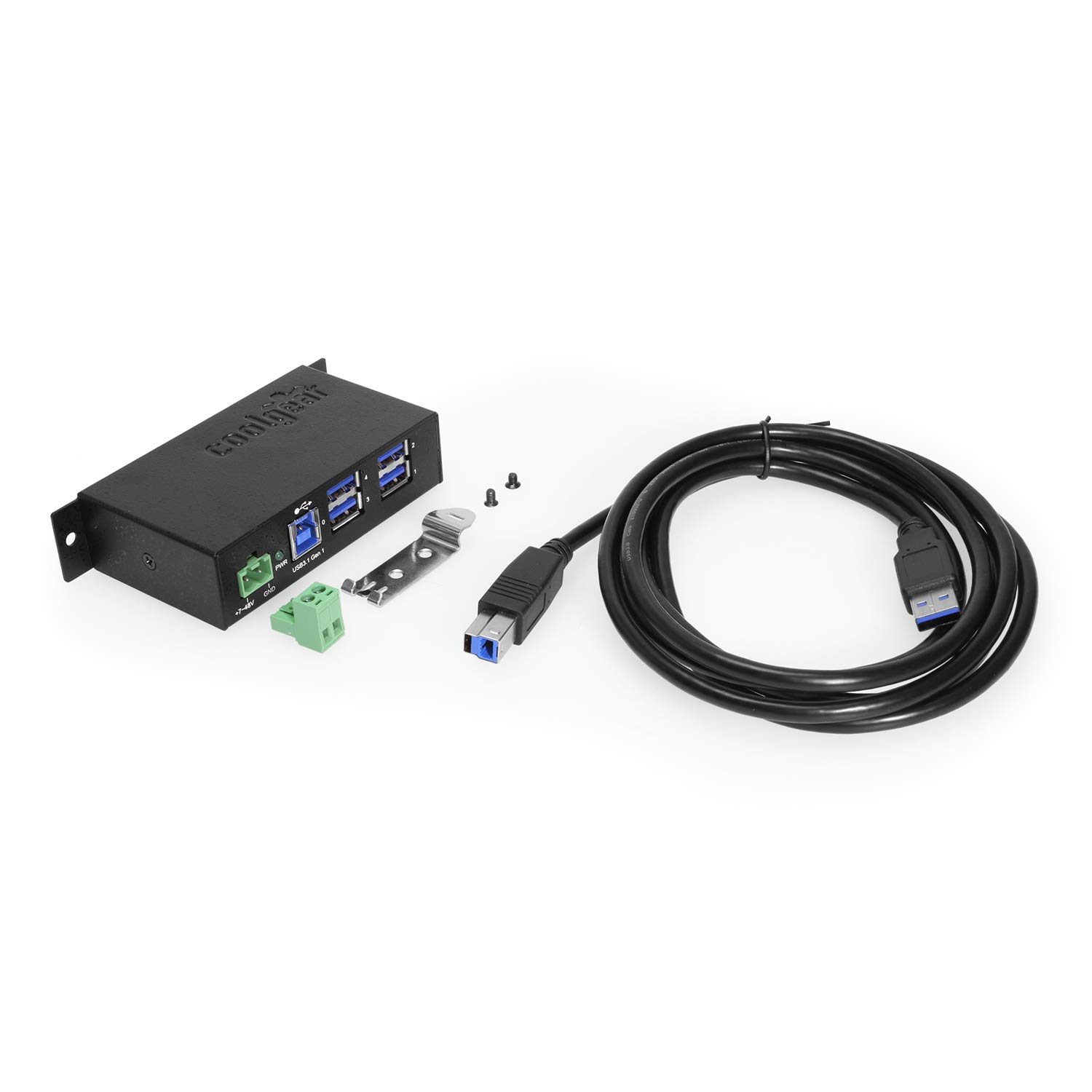 4 Port USB 3.2 Gen 1 Powered Hub w/ESD Surge Protection