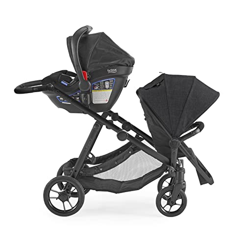 Contours Legacy Convertible Stroller, Single-to-Double Design, Reversible Seats, UPF 50 Sun Canopy, Height Adjustable Handle, 5-Point Safety Harness, Plenty of Storage - Carbon Grey