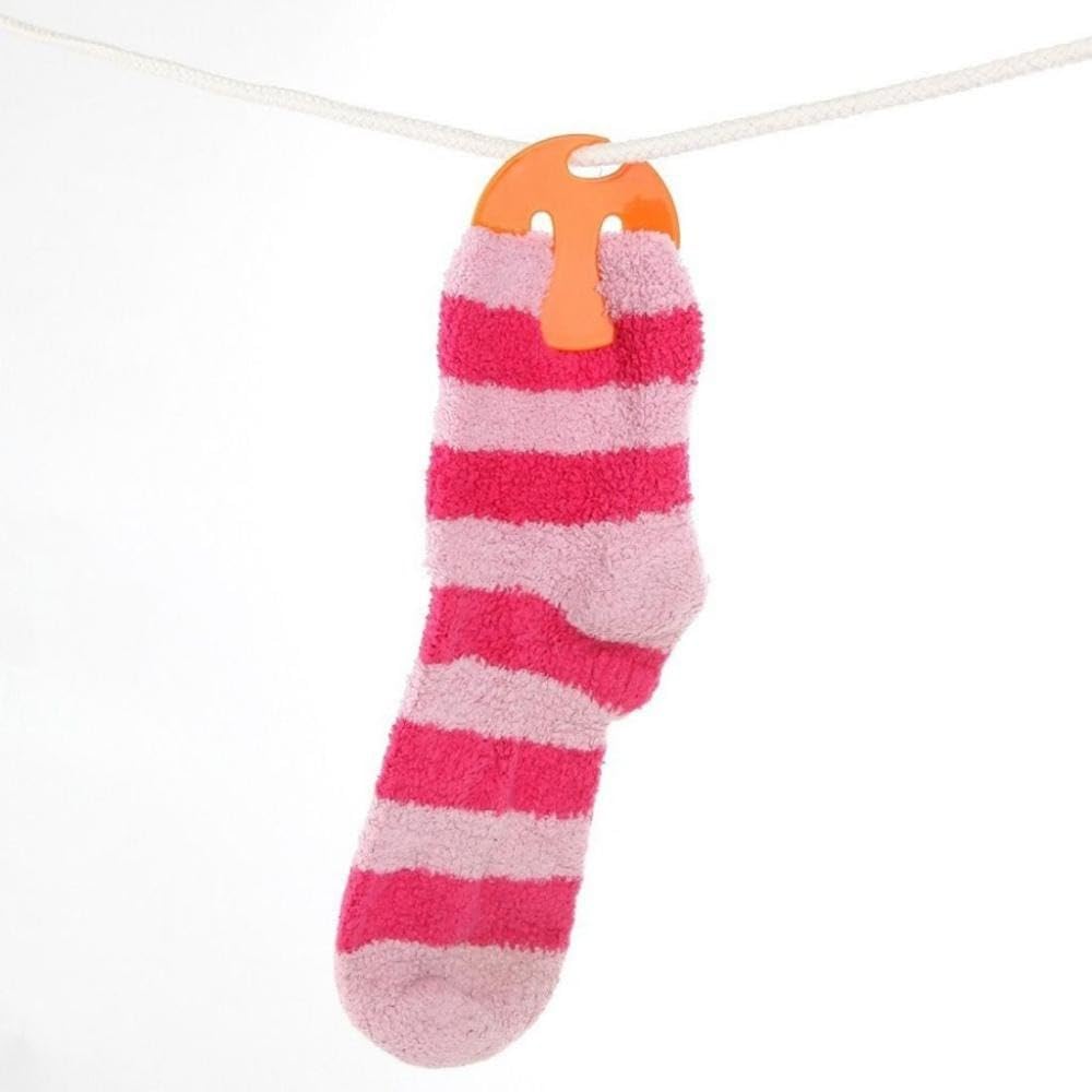 12PCS Sock Holder Rings,Multipurpose Small Clothespins Sock Clips Sock Holder Rings Sock Organizers