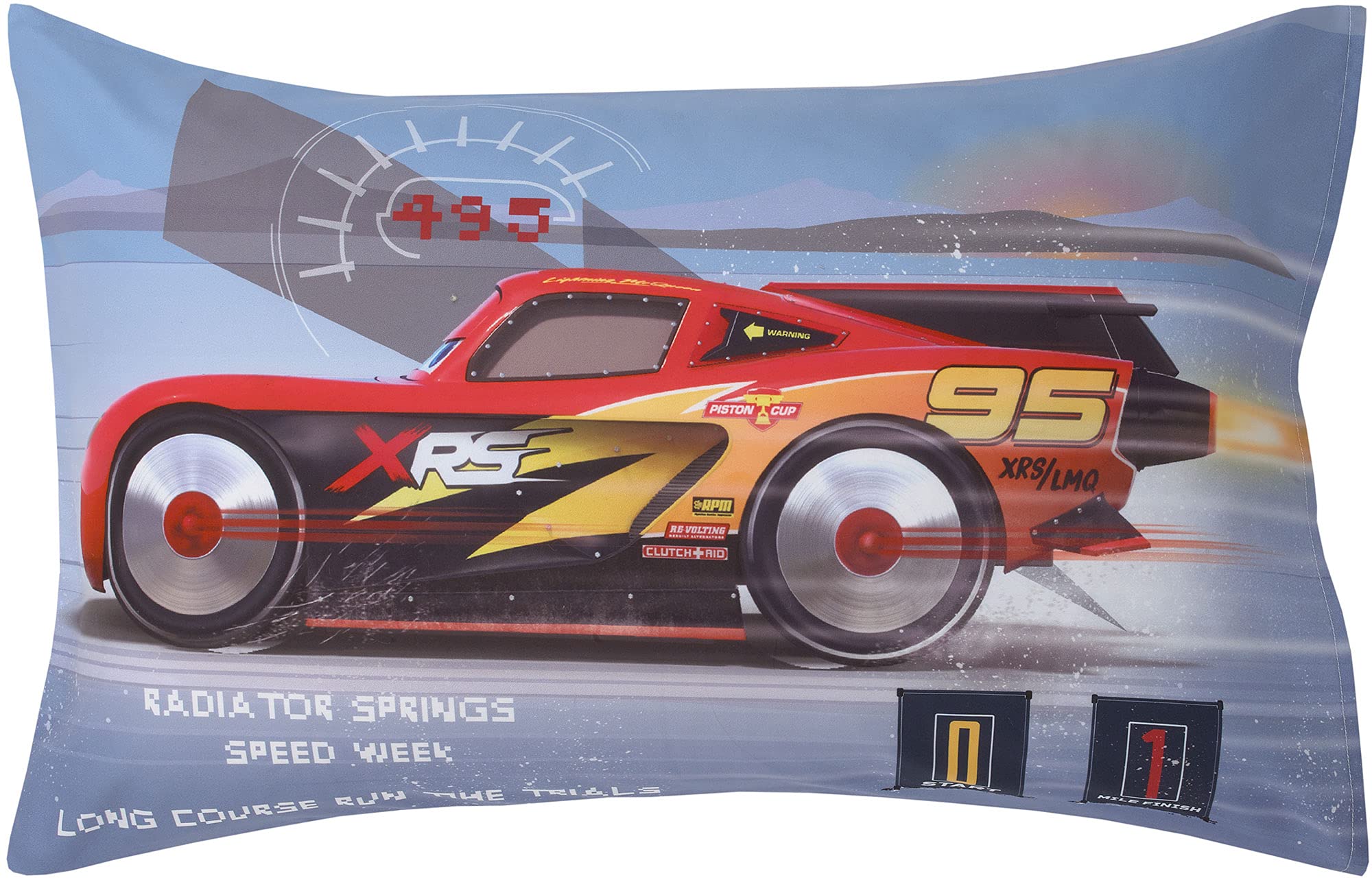 Crown Crafts Infant Products Disney Cars 4 Piece Toddler Bedding Set - Speedy Frenzy