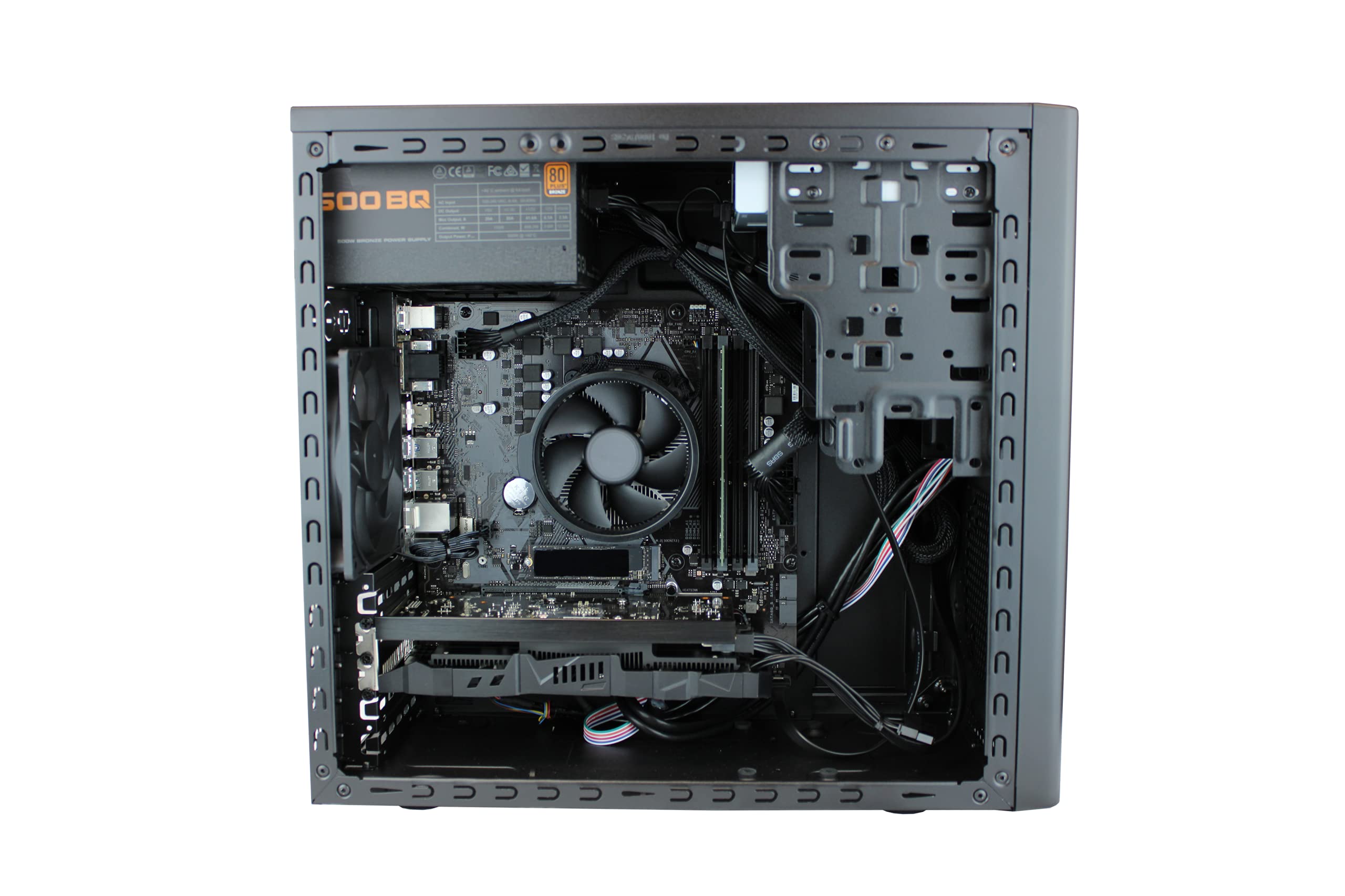 Ace Computers Business Desktop Computer (AMD Ryzen 5 2600 3.4GHz, RX 560 4GB, 16GB DDR4 2933MHz RAM, B450 Chipset, 500GB NVMe M.2, Blu-ray Drive, 500W PSU, Windows 10 Professional) Office PC Tower