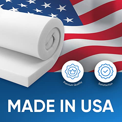 AK TRADING CO. Upholstery High Density 2" Height x 24" Width x 72" Length-Home or Commercial Use Seat Replacement Cushion-Made in USA Foam, 1 Count (Pack of 1)