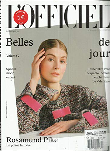 L' OFFICIEL DELA COUTURE PARIS MAGAZINE, AVRIL, 2017 ISSUE, NO. 1013