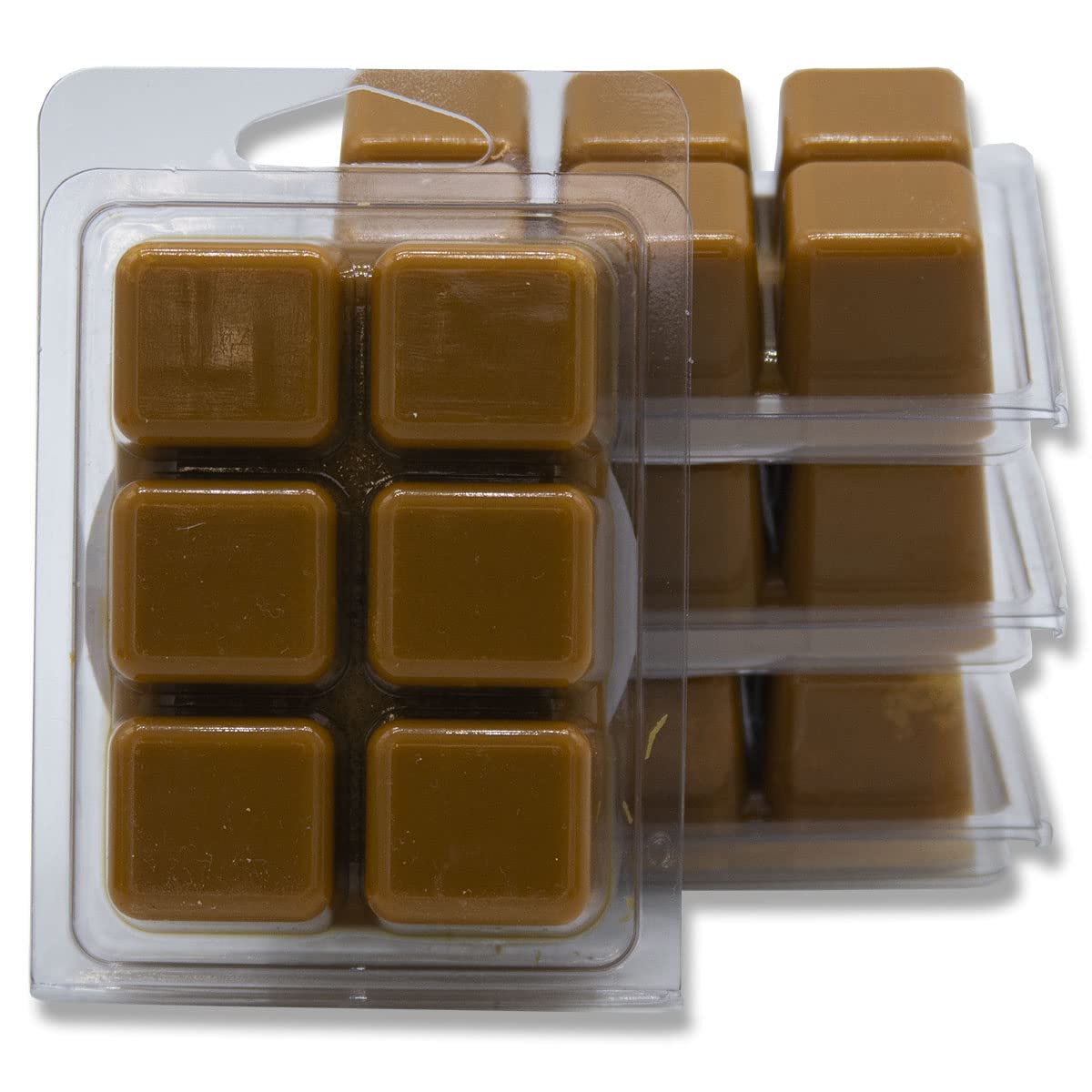 Leather Scented Premium Lone Star Candles & More's Hand Poured Wax Melts, Authentic Aroma of Genuine Leather, 24 Strongly Scented Wax Cubes, USA Made in Texas, 4-Pack