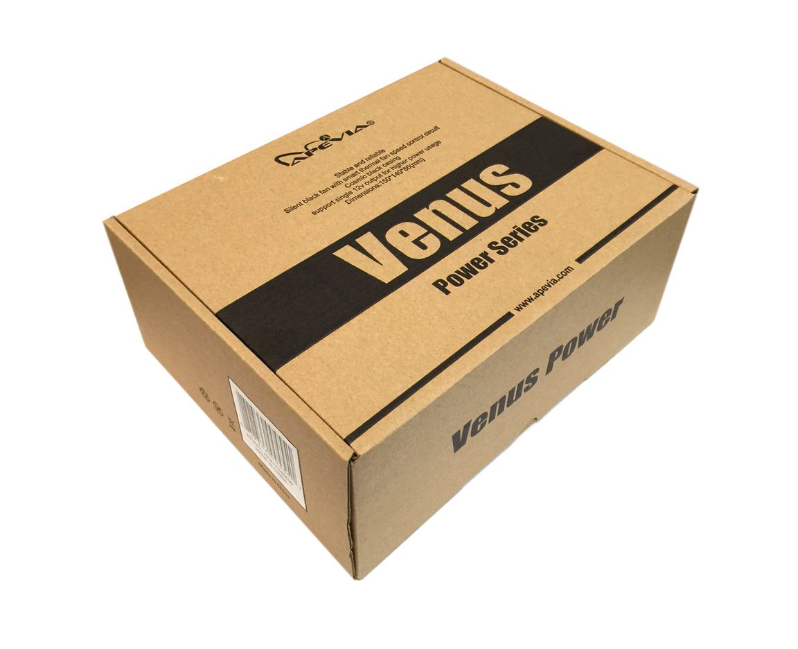 APEVIA VN500W Venus ATX Power Supply with Auto-Thermally Controlled 120mm Fan, 115/230V Switch, All Protections
