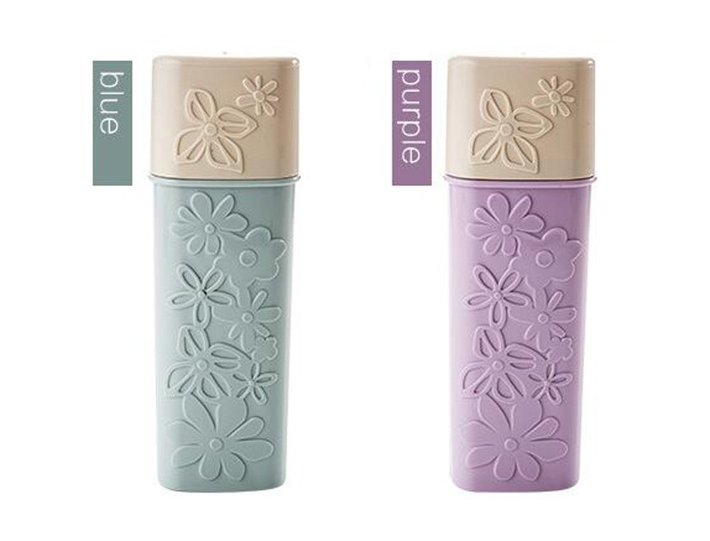 2PCS Portable PP Plastic Toothbrush Toothpaste Holder Case for Travel Use Color Random
