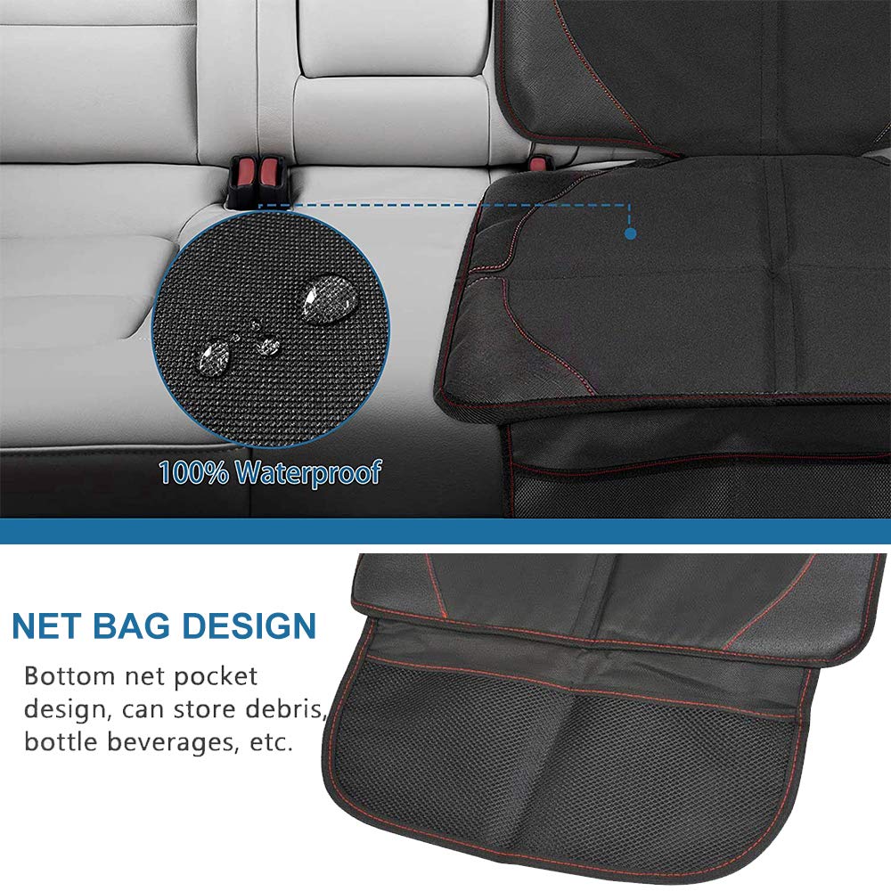 UCARE Child Car Seat Protector Waterproof Foldable Baby Seat Cover Protector for Child & Baby Cars Seats with Thickest Padding and Non Slip Backing (1)