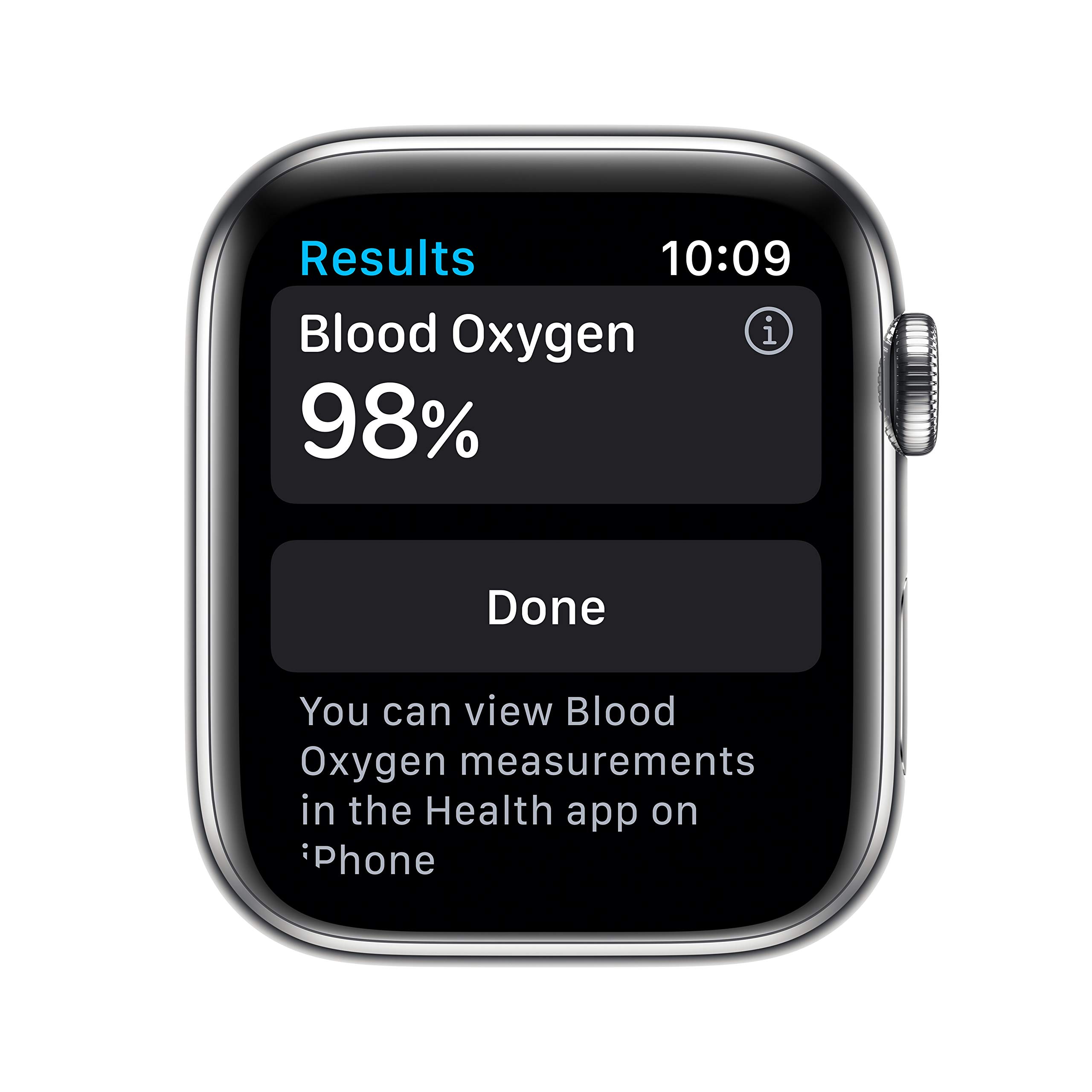 Apple Watch Series 6 (GPS + Cellular, 44mm) - Silver Stainless Steel Case with White Sport Band