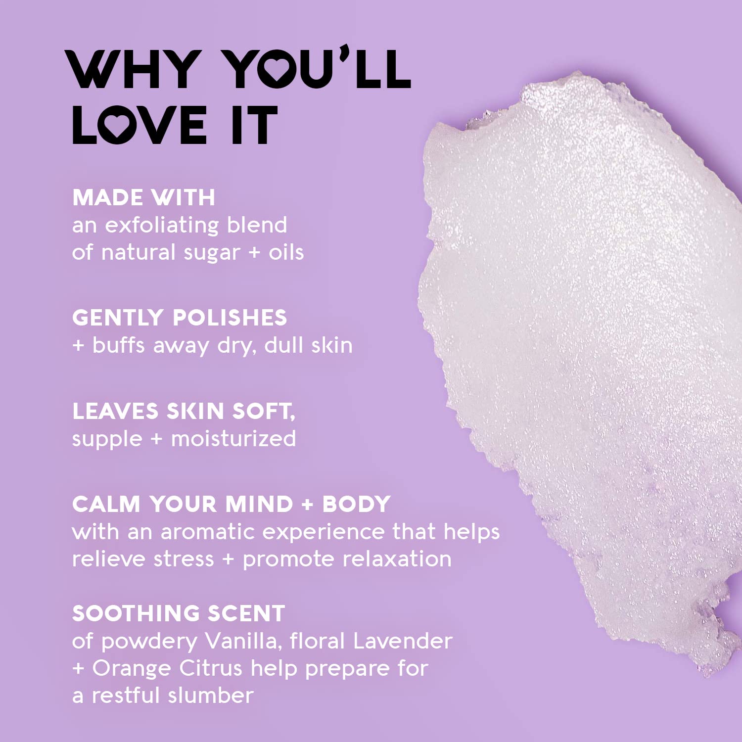 Nature's Beauty Lavender Chamomile Sleep Body Scrub Multi-Pack - Gently Exfoliate, Moisturize & Sooth Combination to Dry Skin, Made w/Coconut, Jojoba + Moringa Seed Oils, 11.3 oz (2 Pack)