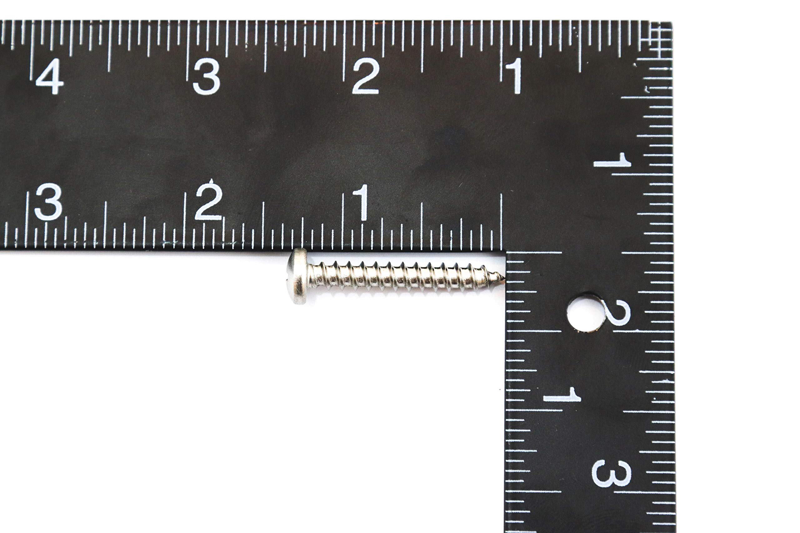 80 Piece Truss Head Screw Set for Dock Bumper Installation Marine Grade Stainless Steel 10 x 1-1/4 Inches SS
