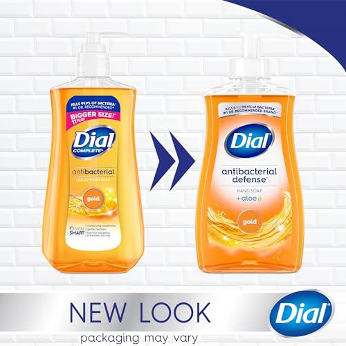 Dial Antibacterial Liquid Hand Soap, Gold, 11 fl oz (Pack of 4)