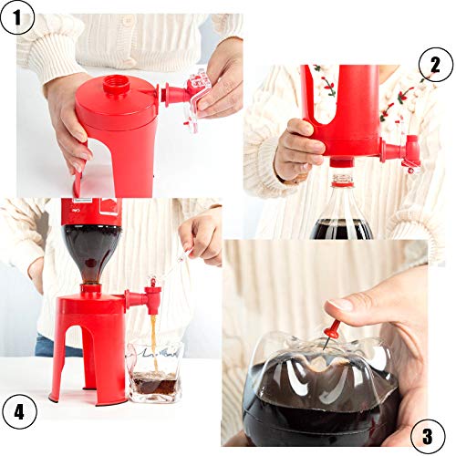 Beverage Dispenser/Drink Dispenser for Carbonated Drinks/Coca Cola/Sprite, Party Drink Dispenser/Drink Tool Mini Upside Down Drinking Fountains