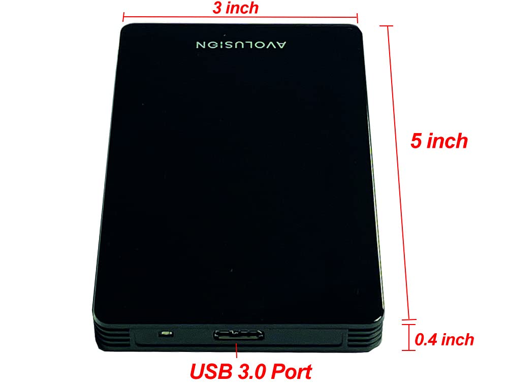 Avolusion HD250U3-Z1-PRO 2TB USB 3.0 Portable External Gaming Hard Drive (for Xbox One X, S & Series X | S - Pre-Formatted) - 2 Year Warranty