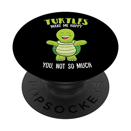 Turtles Make Me Happy Love Turtles PopSockets Swappable PopGrip